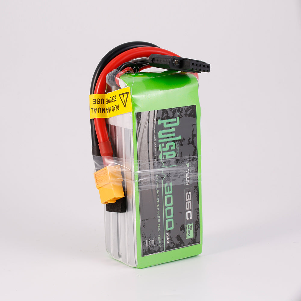 PULSE 3000mAh 35C 14.8V 4S P-Tech LiPo Battery - XT60 Connector – Pulse Battery