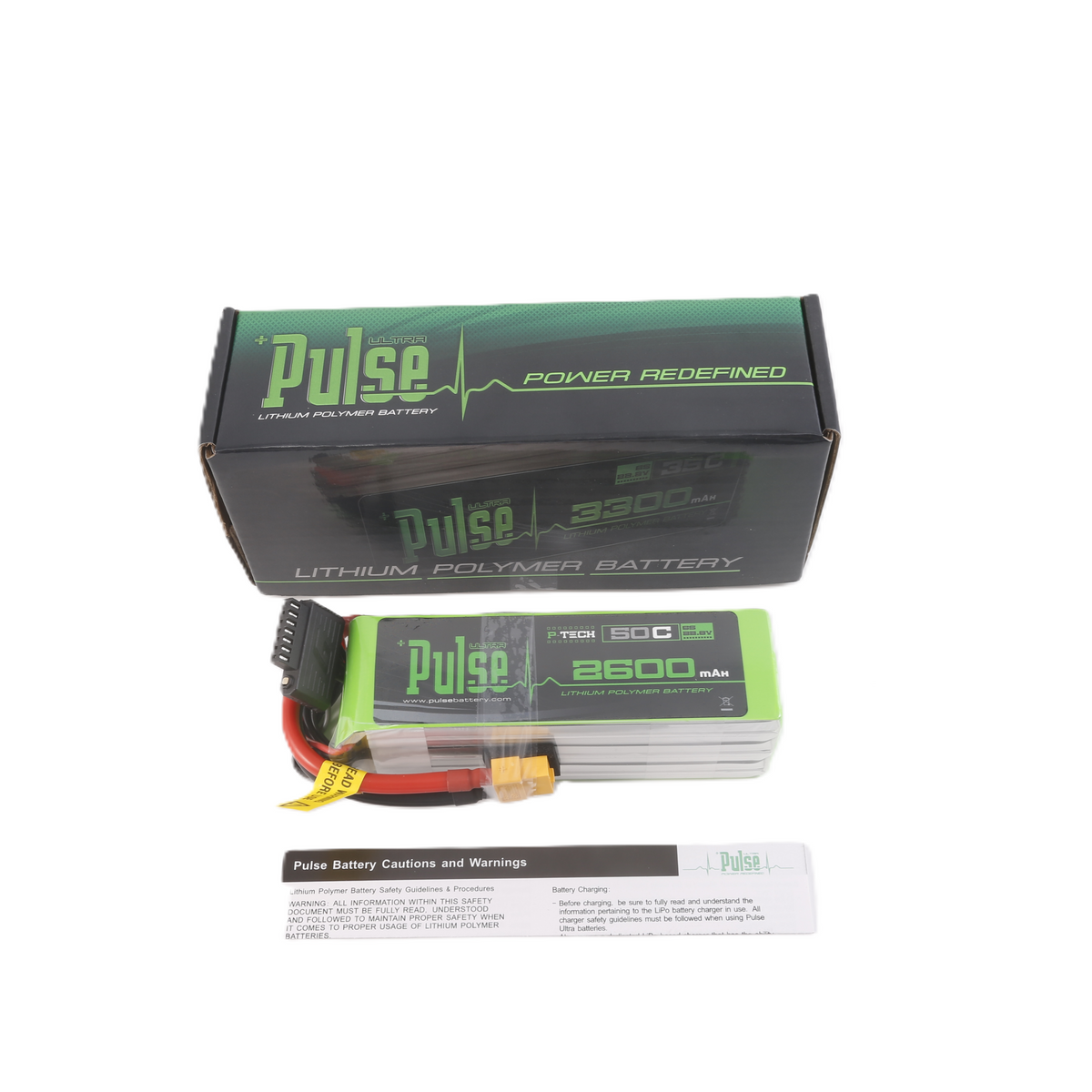Pulse 2600mAh 50C 22.8V 6S P-Tech LiHV Battery - XT60 Connector – Pulse ...