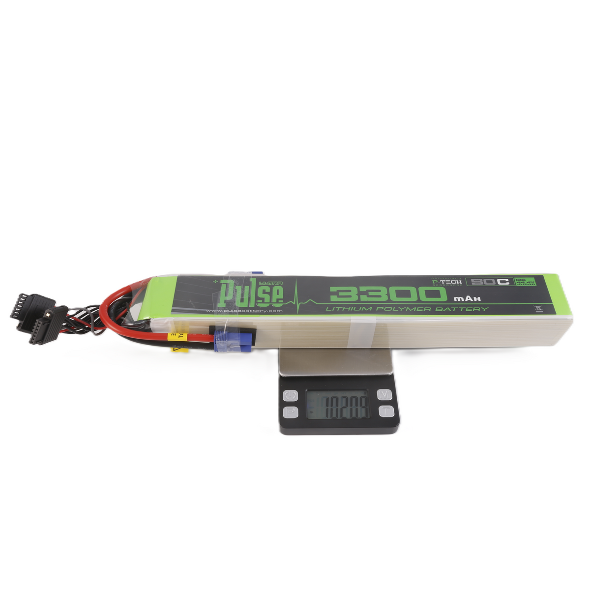 PULSE 3300mAh 50C 44.4V 12S P-Tech LiPo Battery - EC5 Connector – Pulse ...