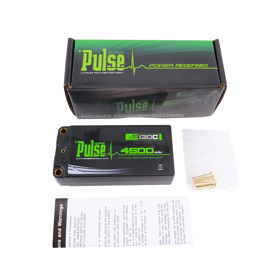 Pulse 4500mAh 130C 2S2P HV Hard Case - 5mm bullet – Pulse Battery