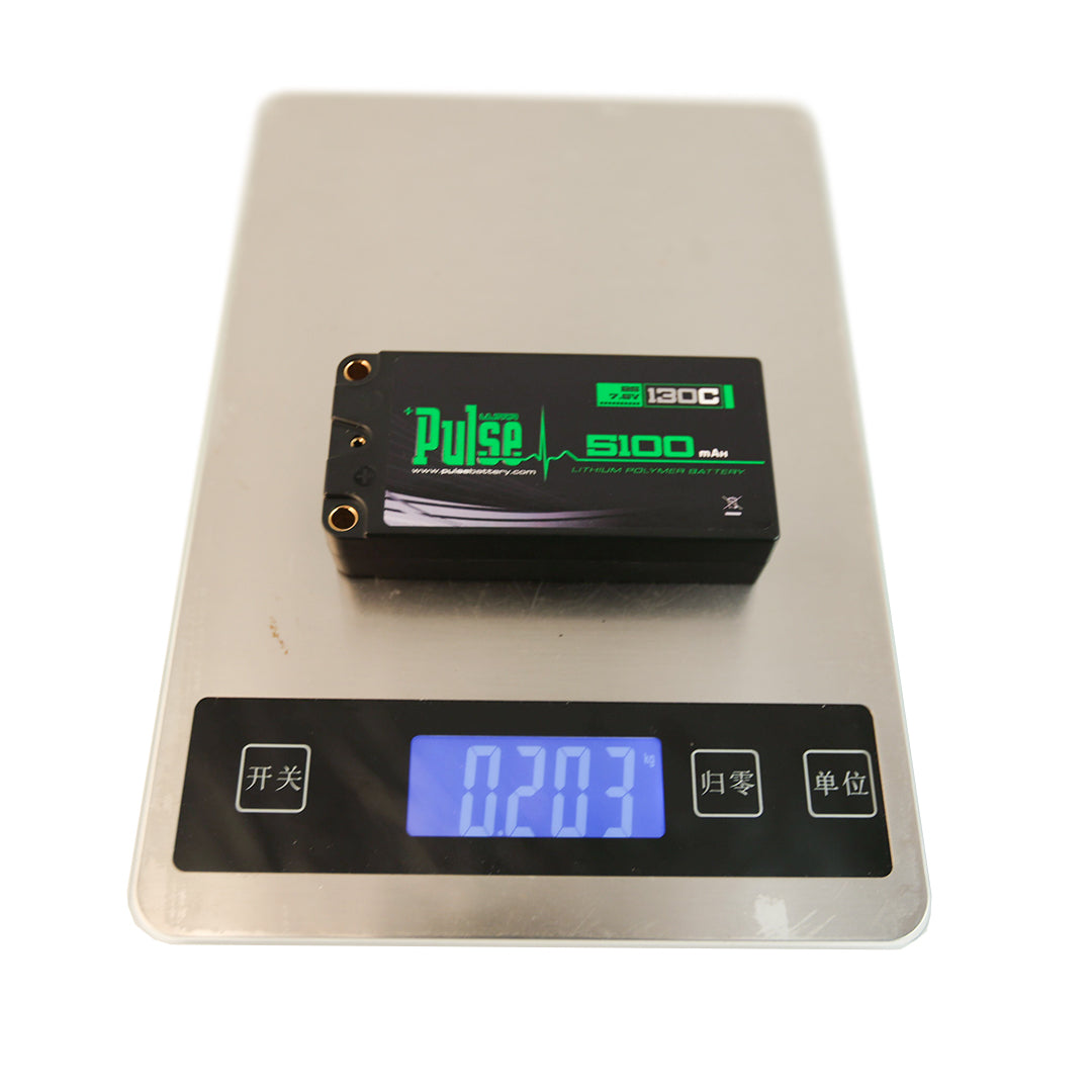 Pulse 5100mAh 130C 2S2P HV Hard Case - 5mm bullet – Pulse Battery