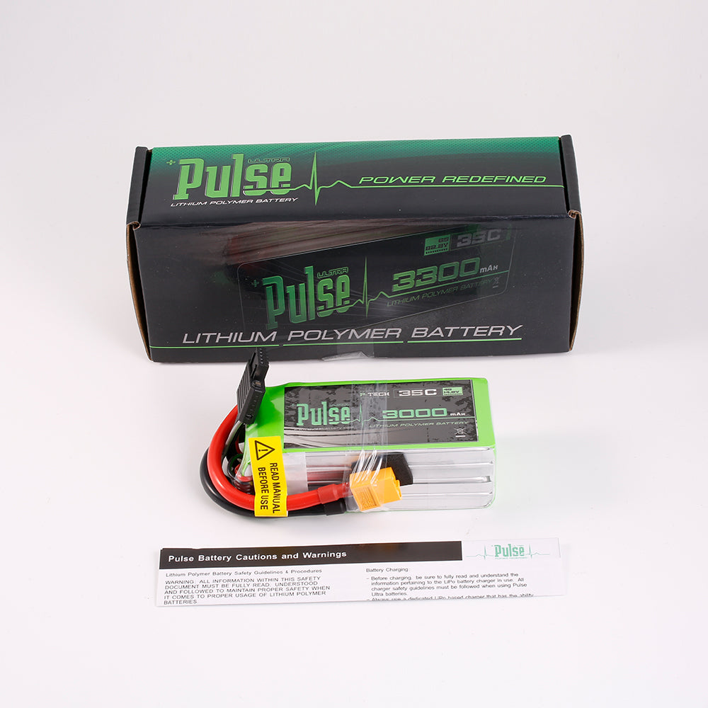PULSE 3000mAh 35C 14.8V 4S P-Tech LiPo Battery - XT60 Connector – Pulse ...