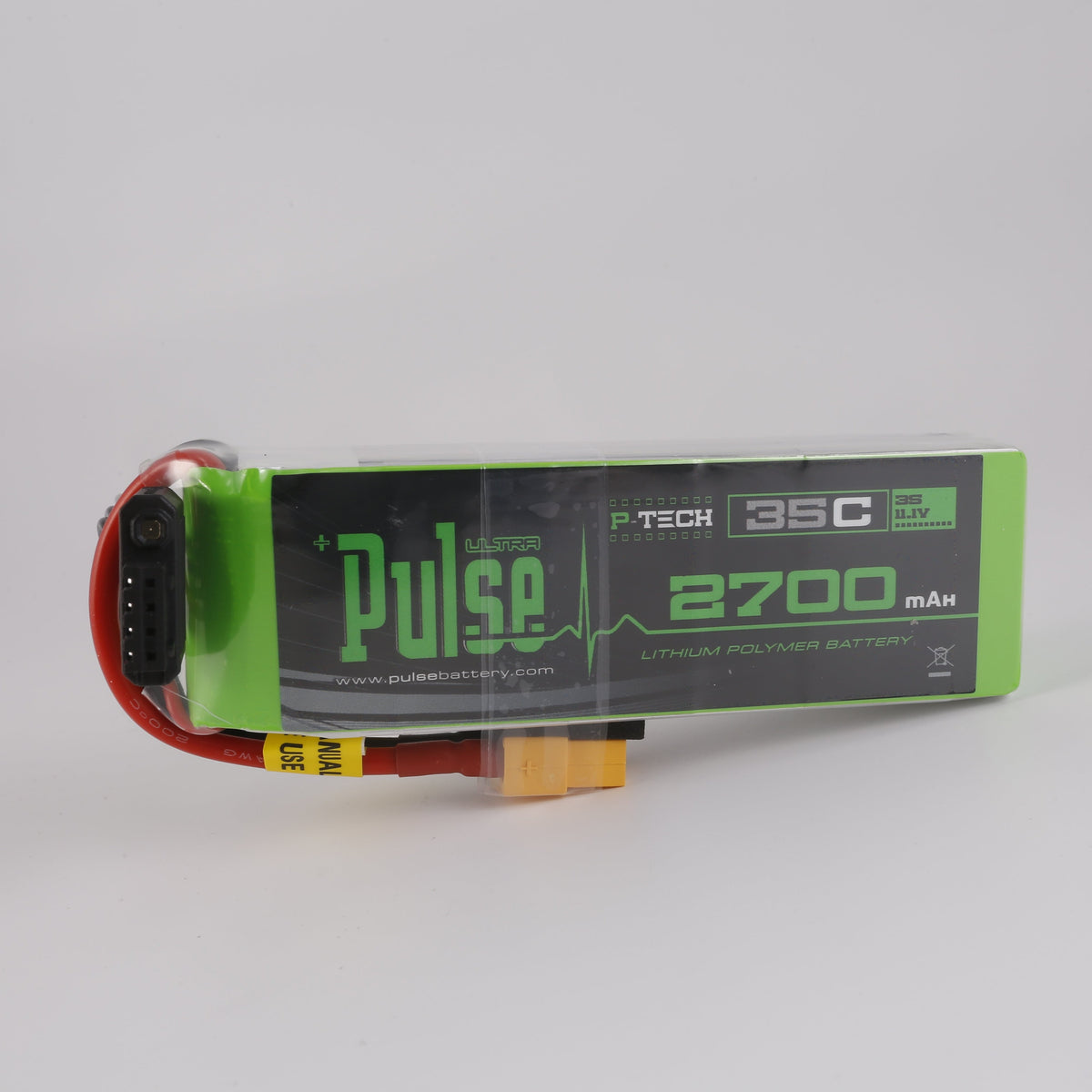 Pulse 2700mah 35C 11.1V 3S P-Tech Lipo Battery - XT60 Connector – Pulse ...