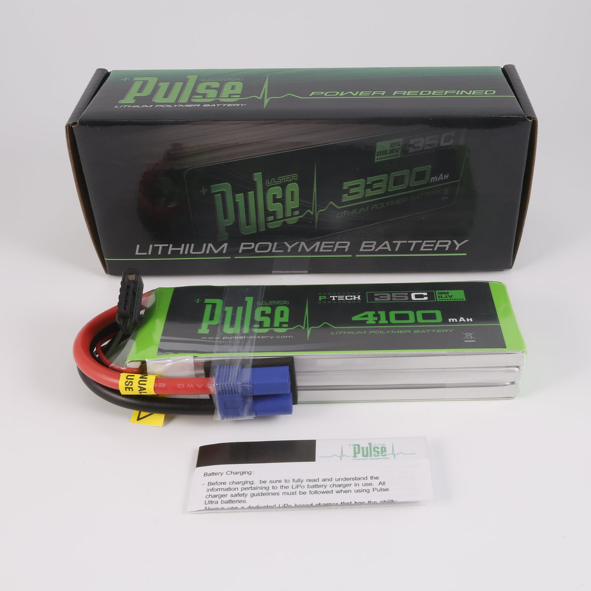 PULSE 4100mah 35C 11.1V 3S P-Tech LiPo Battery - EC5 Connector – Pulse ...