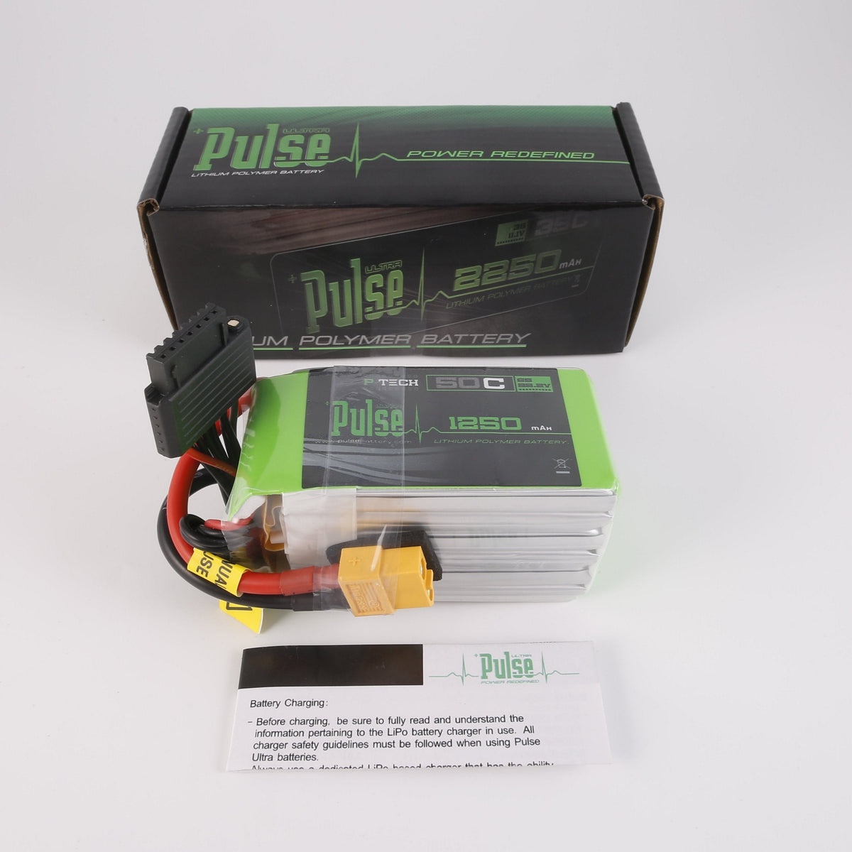 Pulse 1250mah 50C 22.2V 6S P-Tech Lipo Battery - XT60 Connector – Pulse ...