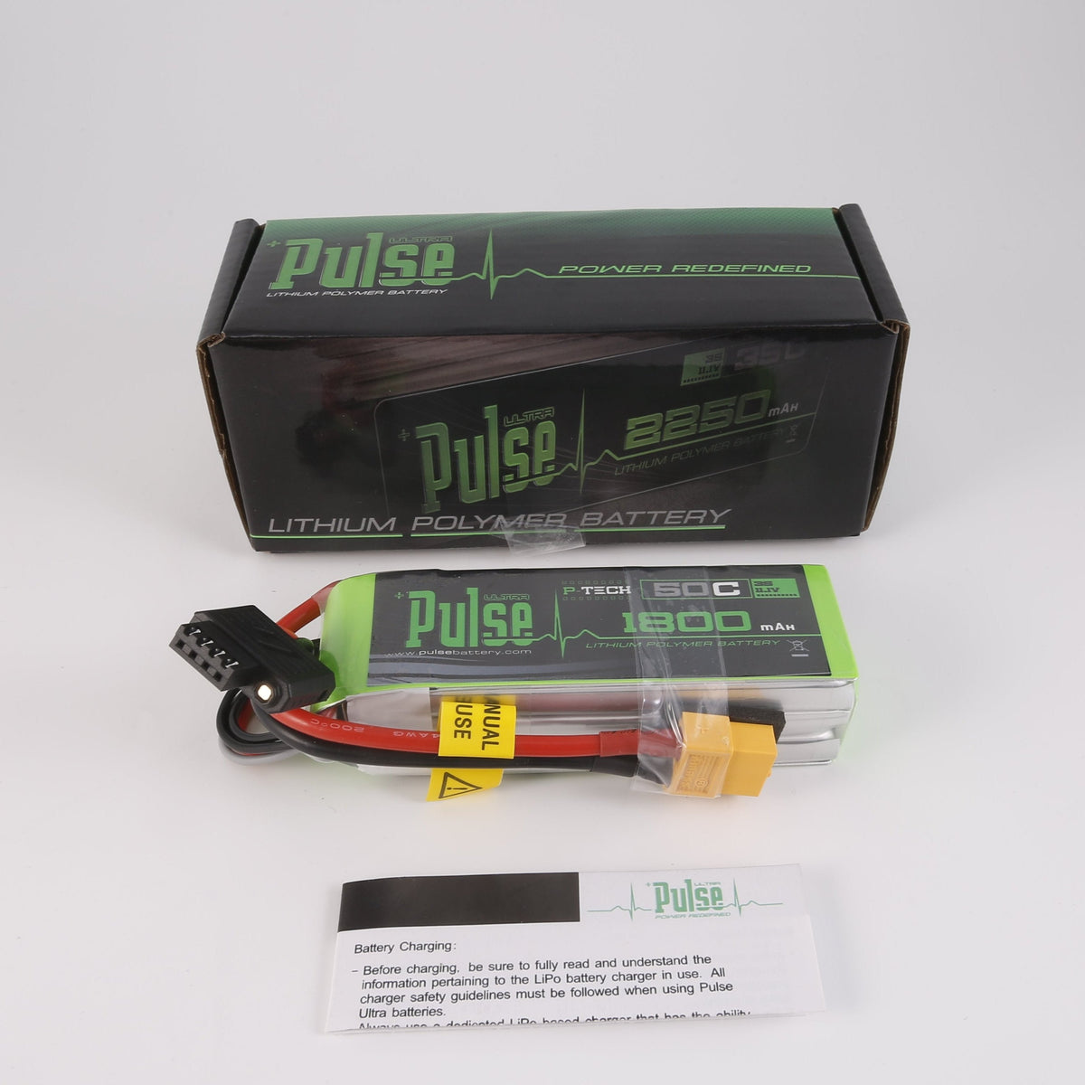 Pulse 1800mah 50C 11.1V 3S P-Tech Lipo Battery - XT60 Connector – Pulse ...