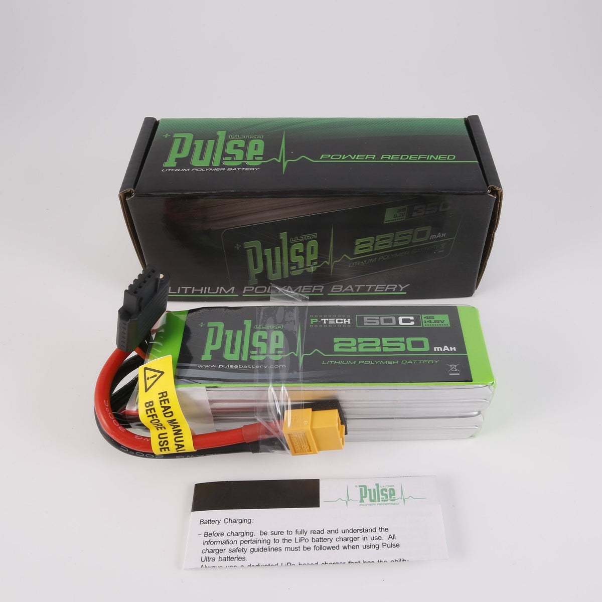 Pulse 2250mah 50C 14.8V 4S P-Tech Lipo Battery - XT60 Connector – Pulse ...
