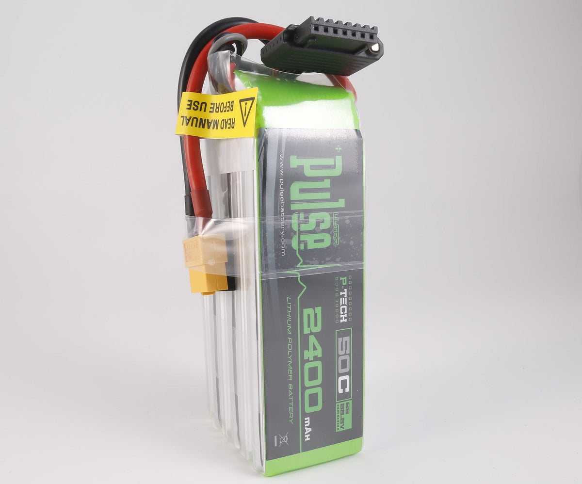 PULSE 2400mah 50C 22.2V 6S P-Tech LiPo Battery - XT60 Connector – Pulse ...