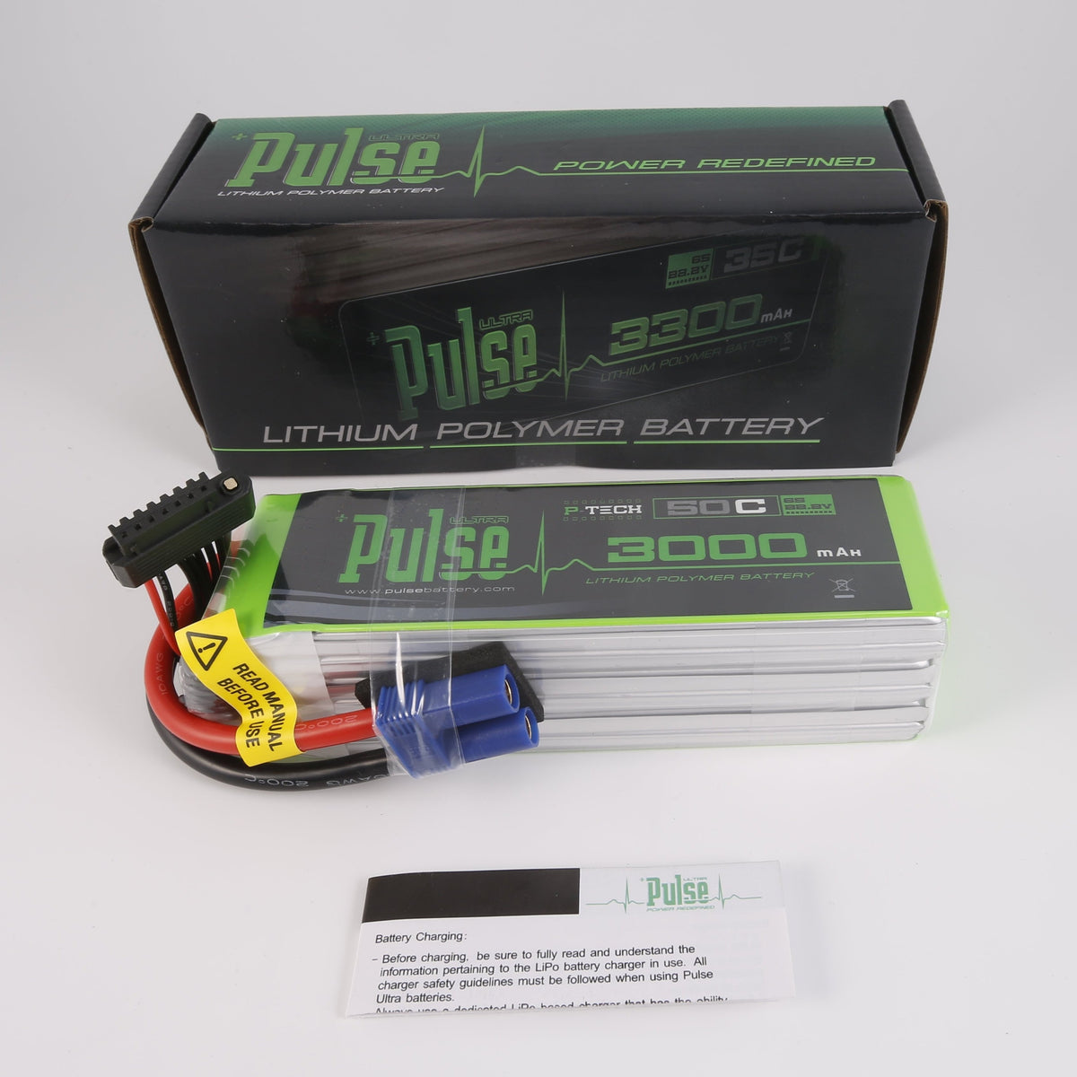 Pulse 3000mah 50C 22.2V 6S P-Tech Lipo Battery - EC5 Connector – Pulse ...