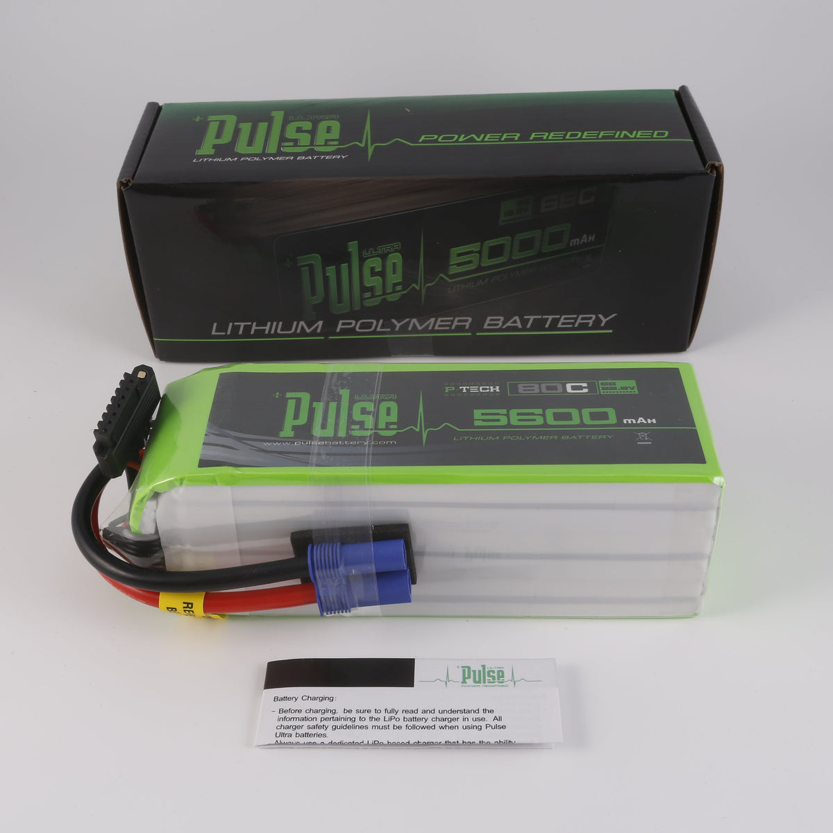 PULSE 5600mah 80C 22.2V 6S P-Tech LiPo Battery - EC5 Connector – Pulse ...