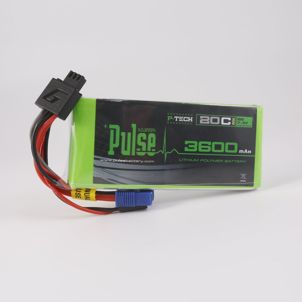 PULSE 2S 3600mAh 20C 7.4V RX P-Tech Lipo Battery – Pulse Battery