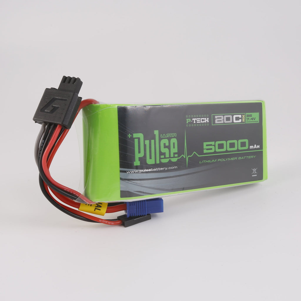 PULSE 2S 5000mah 20C 7.4V RX P-Tech LiPo Battery – Pulse Battery