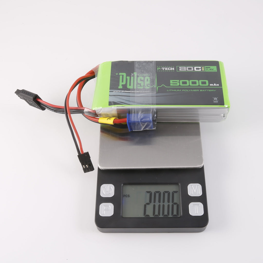 PULSE 2S 5000mah 20C 7.4V RX P-Tech LiPo Battery – Pulse Battery