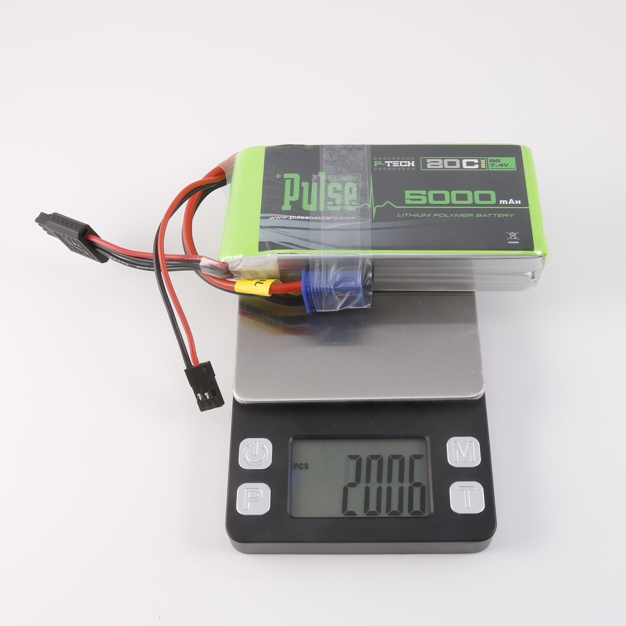 PULSE 2S 5000mah 20C 7.4V RX P-Tech LiPo Battery – Pulse Battery