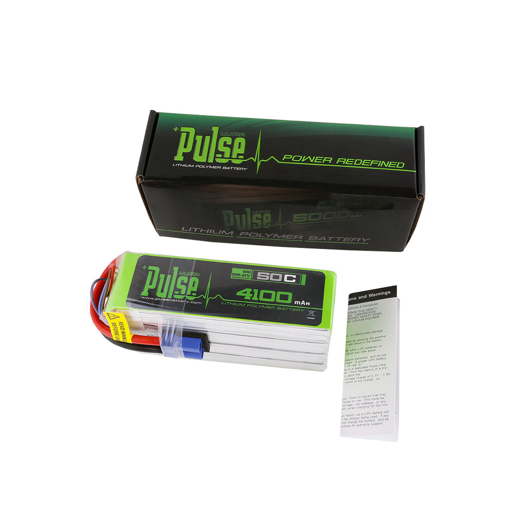 PULSE 4100mah 50C 29.6V 8S LiPo Battery - EC5 Connector – Pulse Battery