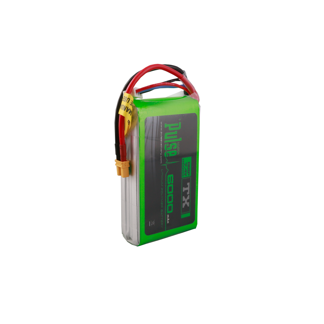 Pulse 6000mAh Transmitter 2S 7.4V LiPo Battery For Radio Master Boxer ...