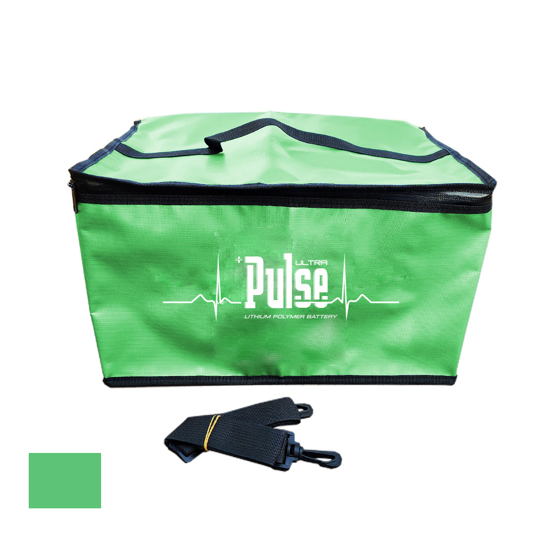 Pulse Safe Bag Green Size L - 215 x 145 x 165mm – Pulse Battery