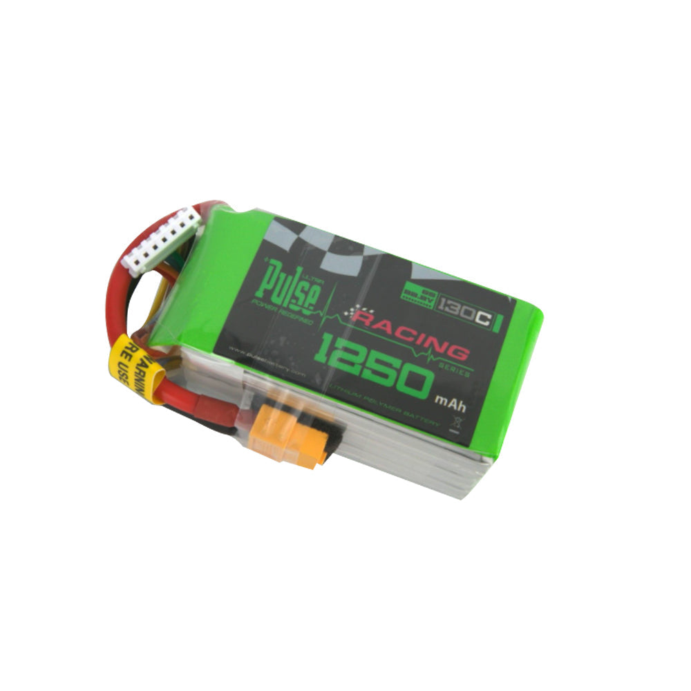 PULSE 1250mAh 130C 22.2V 6S LiPo Battery - XT60 Connector – Pulse Battery