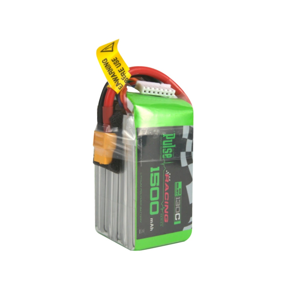 PULSE 1500mAh 130C 22.2V 6S LiPo Battery - XT60 Connector – Pulse Battery