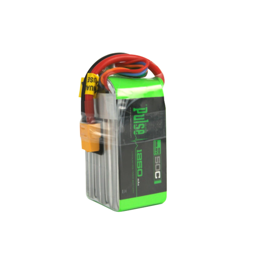 Pulse 1250mah 50C 22.2V 6S Lipo Battery - XT60 Connector – Pulse Battery