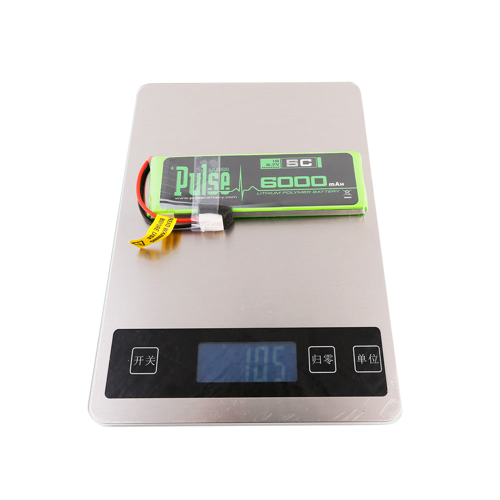 Pulse 6000mah 1S 3.7V 5C LiPo Battery - For Vcontrol Radio – Pulse Battery