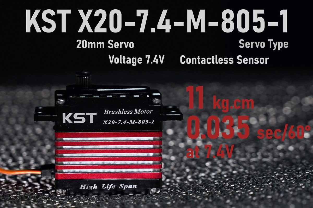 KST X20-7.4-M-805 HV Brushless HLS (High Life Span Servo) – Pulse Battery