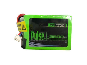 Pulse 3800mAh Transmitter 7.4V 2S Lipo Battery for FrSky QX7 & Spektru ...